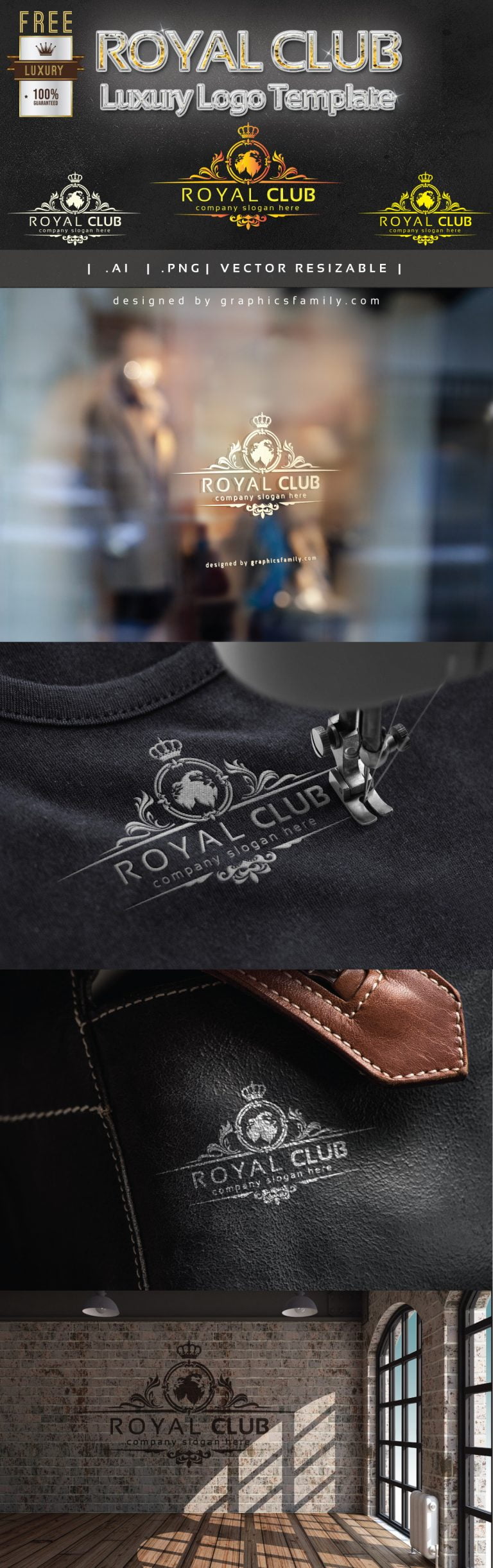 Royal Club Luxury Logo Template – GraphicsFamily