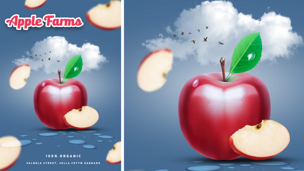 Apple Farm PSD Advertising Flyer Poster – GraphicsFamily