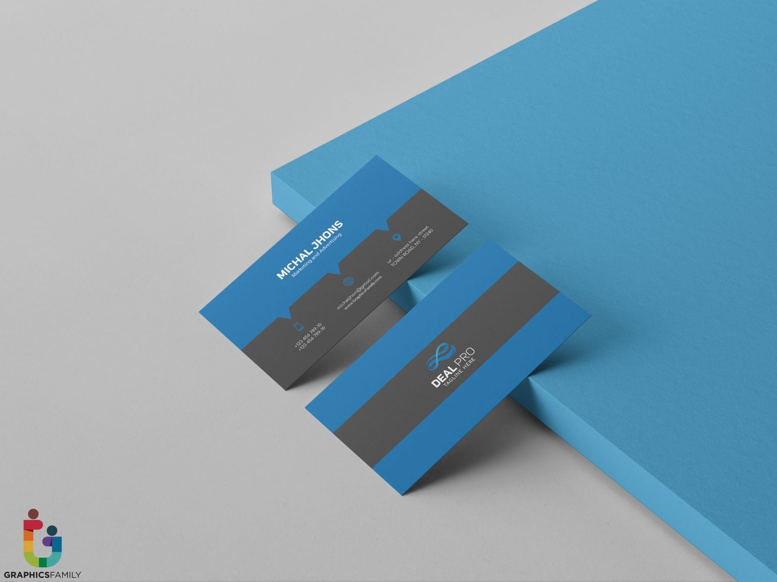 Marketing & advertising graphic design Business Card Design ...