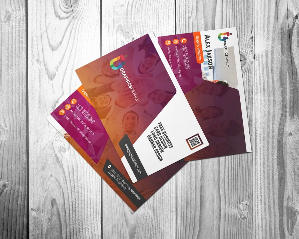Web Design Studio Business Card Template – GraphicsFamily