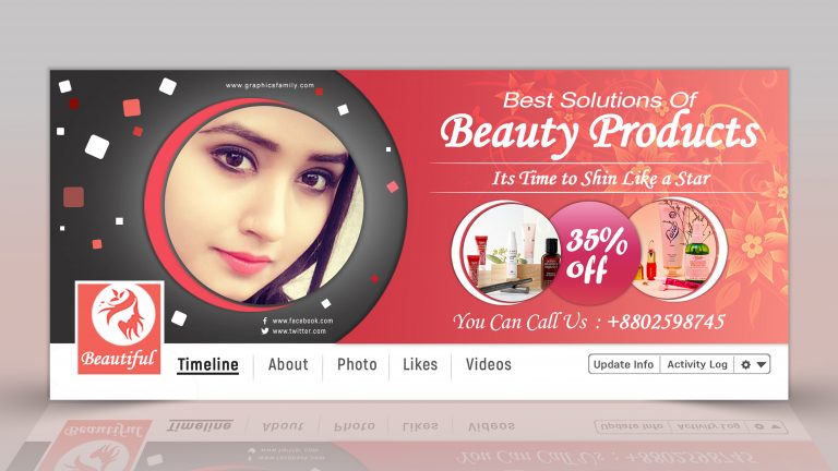 Free Skin Care Facebook Cover Design – GraphicsFamily