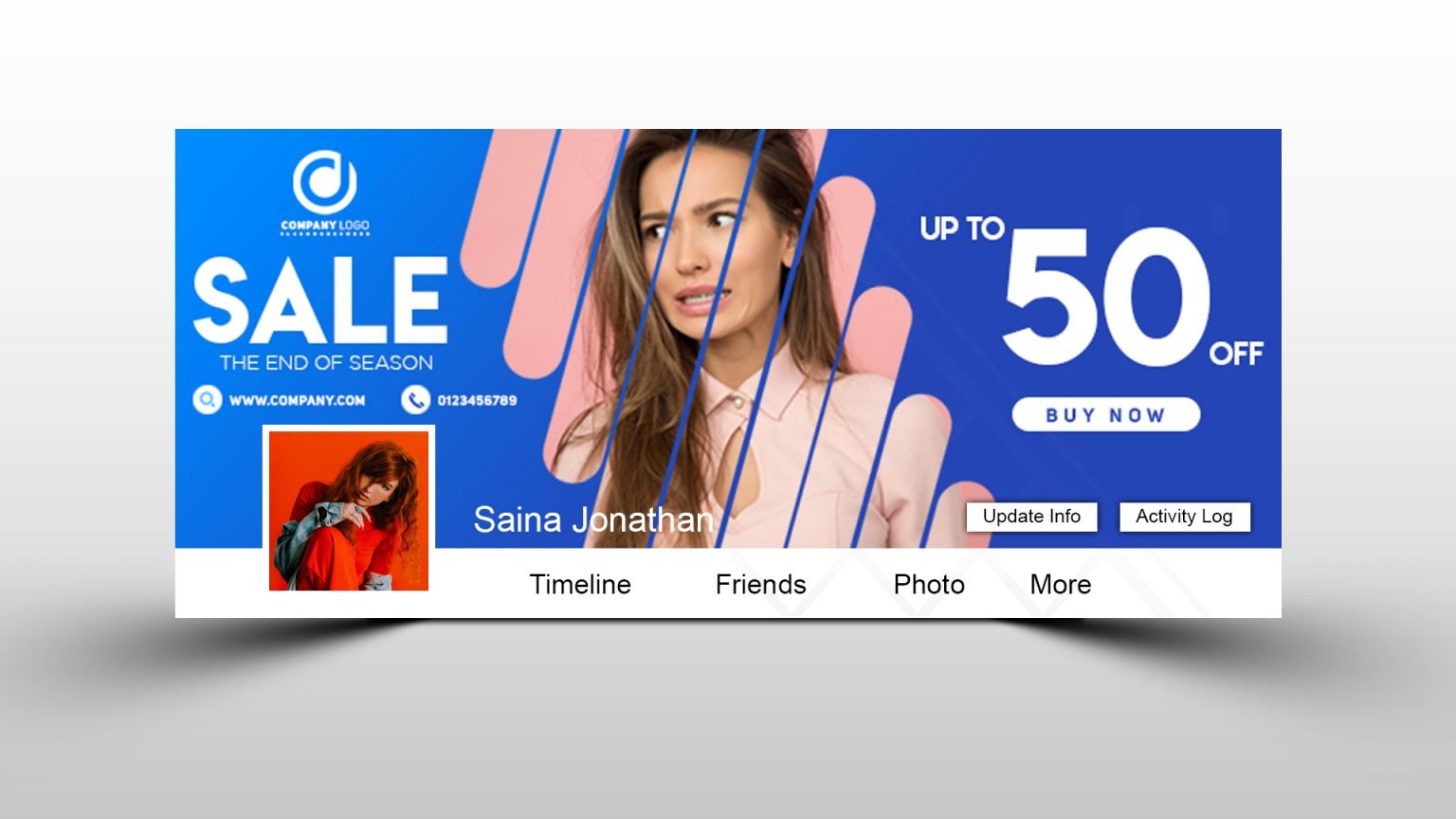 Season Sale Shop Facebook Cover Design – GraphicsFamily