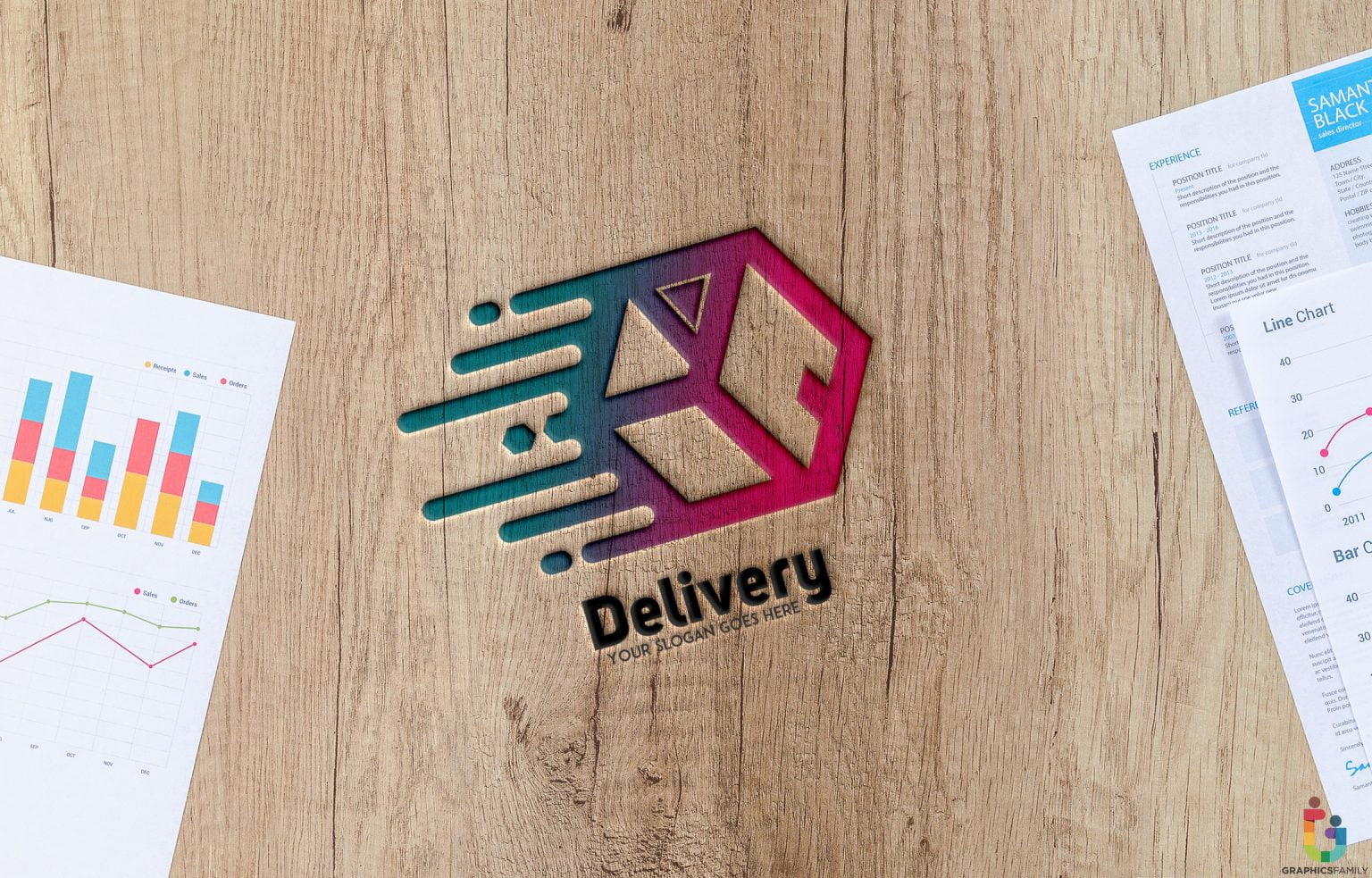 Delivery Abstract Logo Template – GraphicsFamily