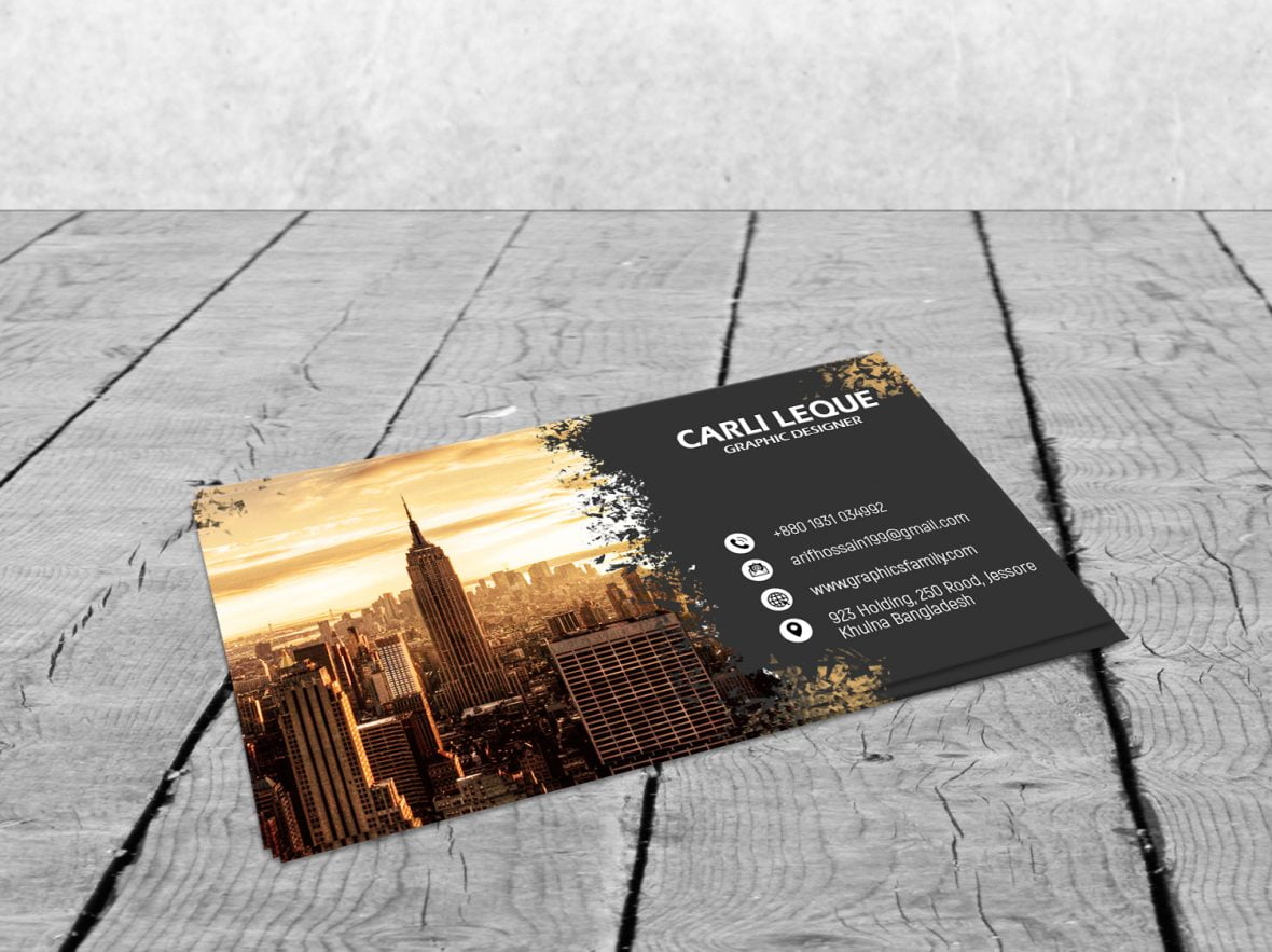 Advertising Operations Specialist Business Card Design – GraphicsFamily
