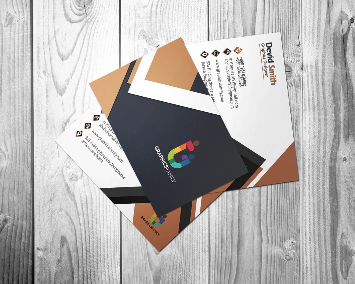 Advertising coordinator Business Card Design – GraphicsFamily