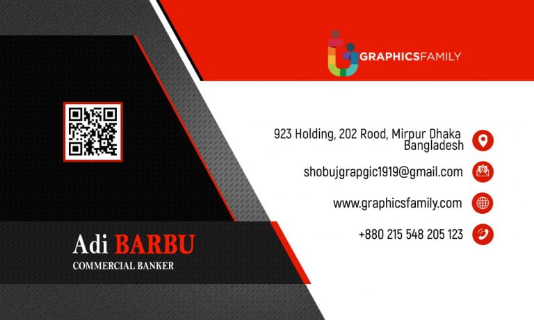 Commercial Banker Business Card Design – GraphicsFamily