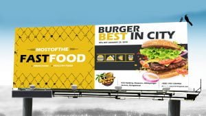 Fast Food PSD Billboard Banner Template – GraphicsFamily