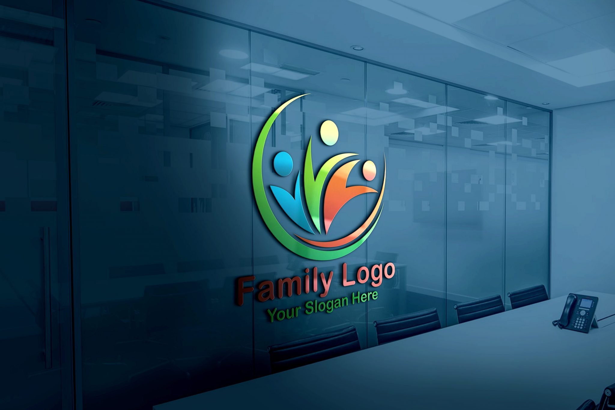 Free Family Logo Vector – GraphicsFamily