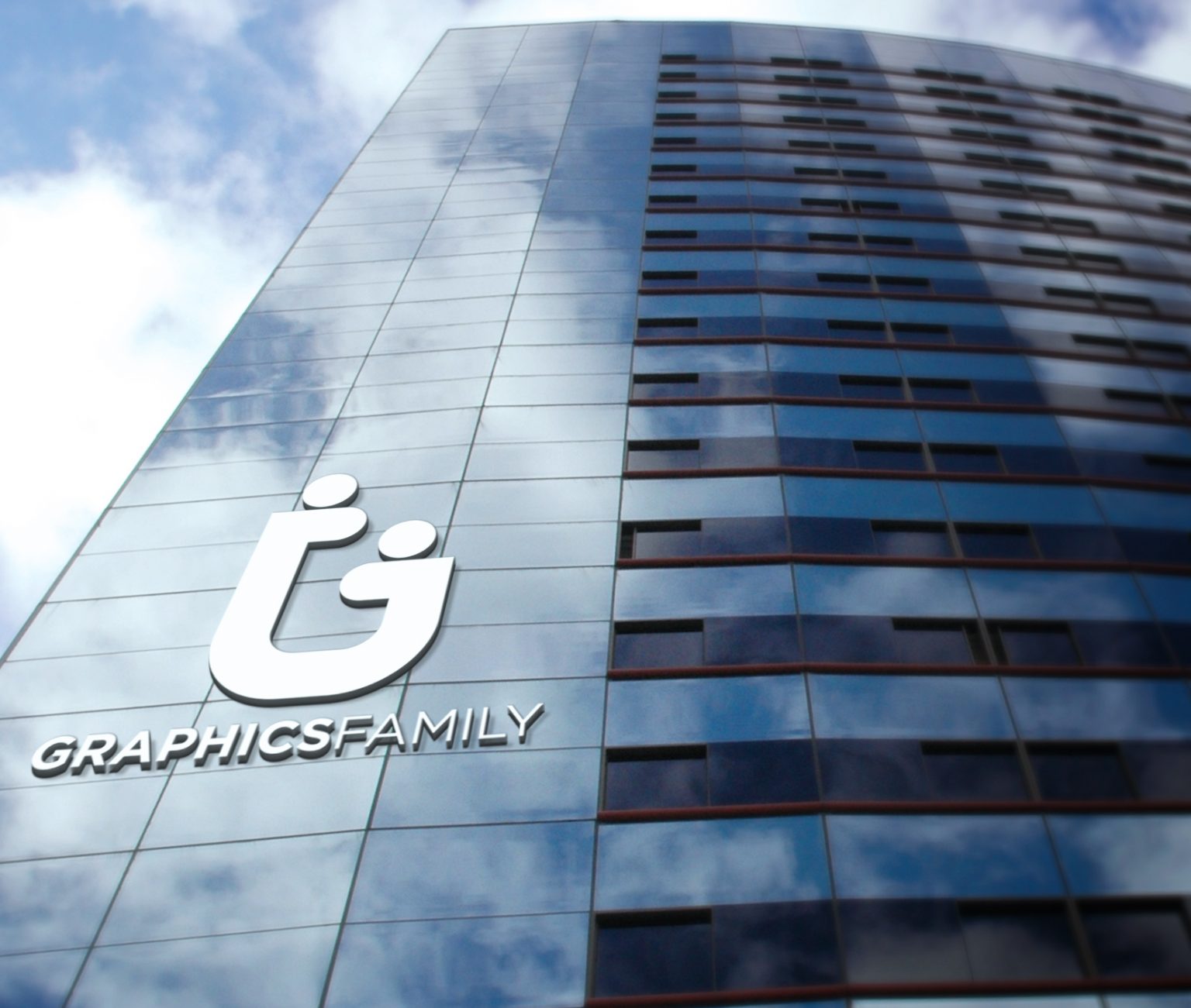 Office Building Logo MockUp – GraphicsFamily