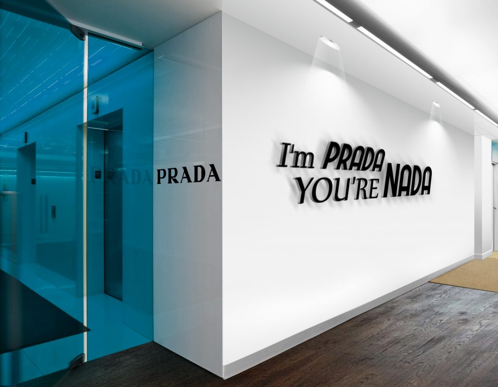 3D Wall Logo and Slogan Mockup – GraphicsFamily