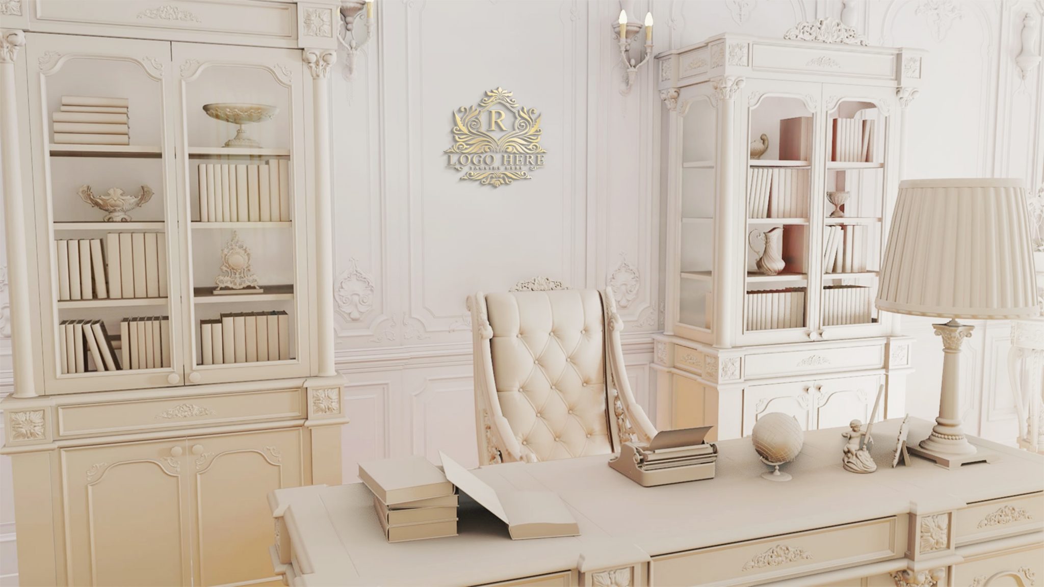 Royal Luxury Office Logo Mockup – GraphicsFamily