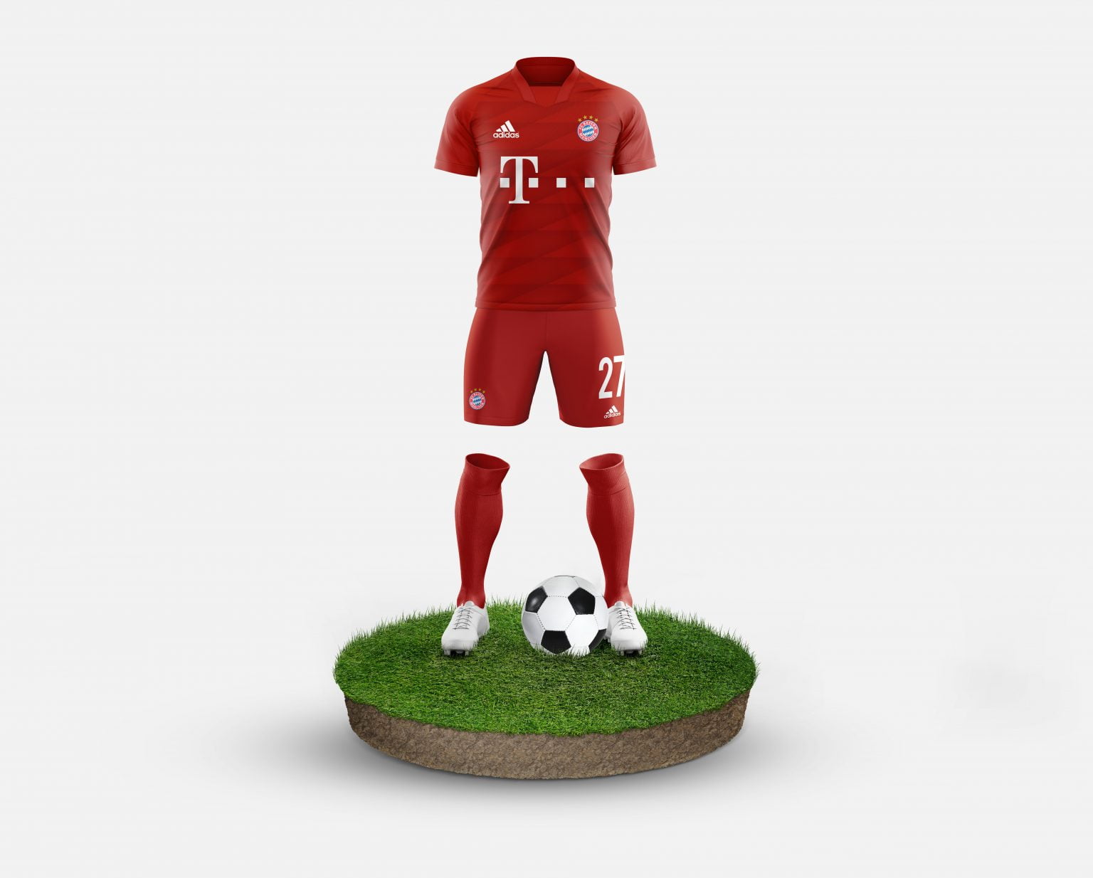 Free Football Kit Mockup Template – GraphicsFamily