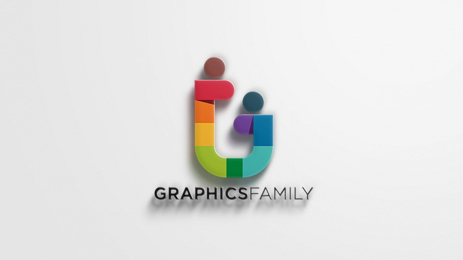 3D Logo Mockup With Realistic Shadow – GraphicsFamily