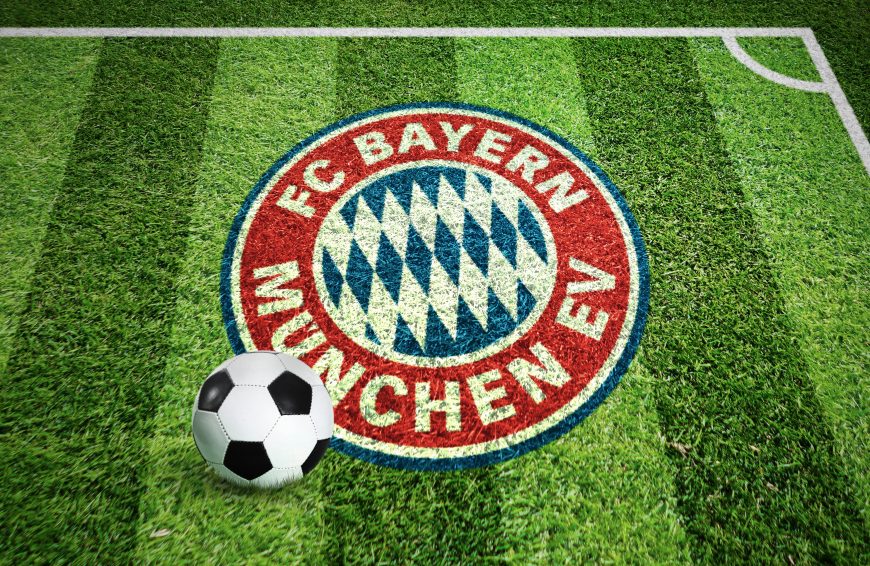 Free Football Field Grass Photoshop Logo Mockup – GraphicsFamily