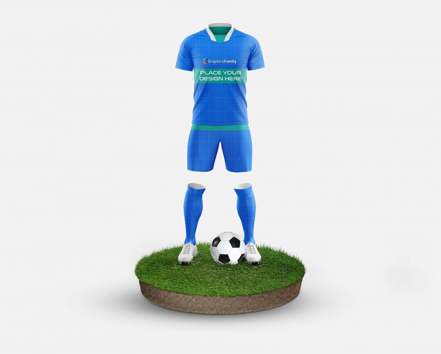 Free Football Kit Mockup Template – GraphicsFamily