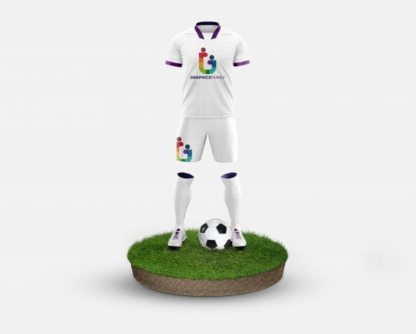 Free Football Kit Mockup Template – GraphicsFamily