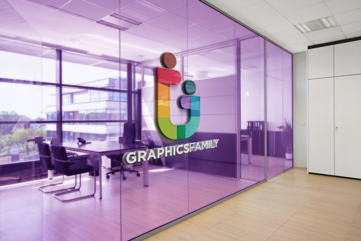 Office Space Window Logo Mockup – GraphicsFamily