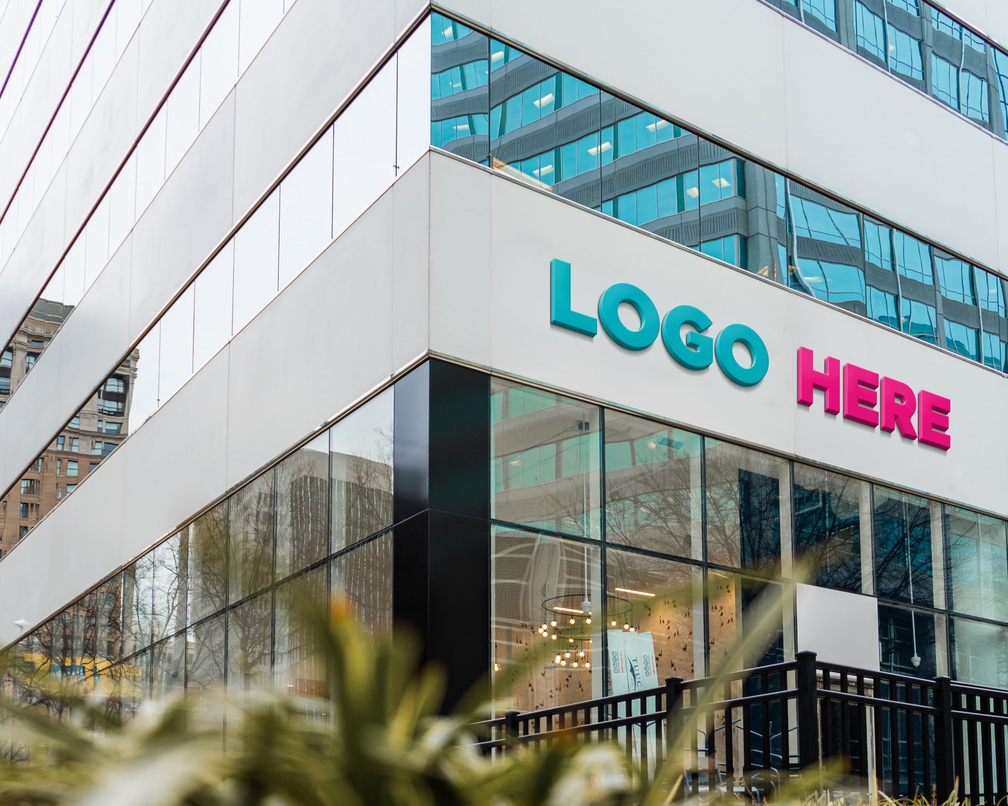 Famous Store Logo Mockup – GraphicsFamily