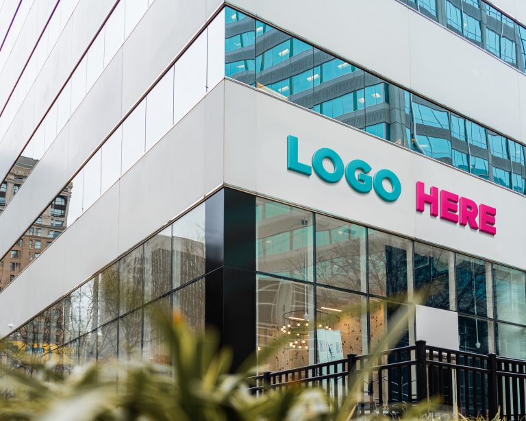 Famous Store Logo Mockup – GraphicsFamily