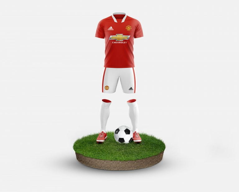 Free Football Kit Mockup Template – GraphicsFamily