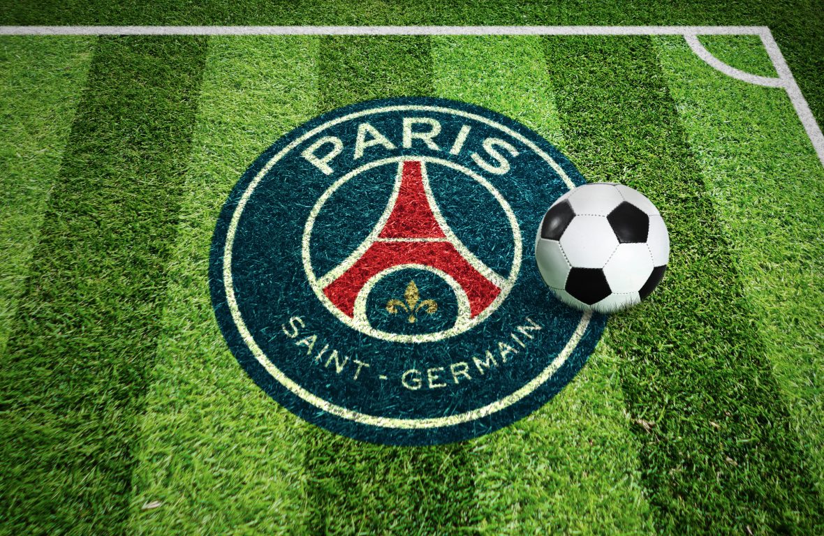 Free Football Field Grass Photoshop Logo Mockup – GraphicsFamily