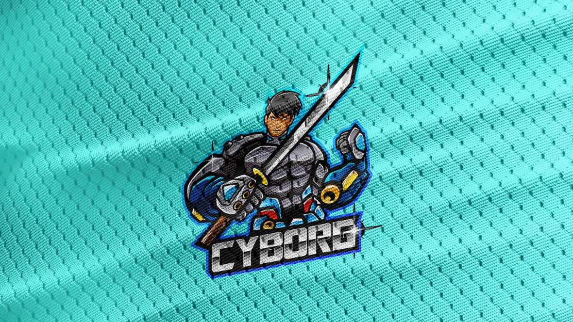 Free Cyborg Logo Mascot – GraphicsFamily