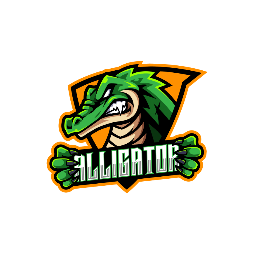 Free Alligator Logo Mascot – GraphicsFamily