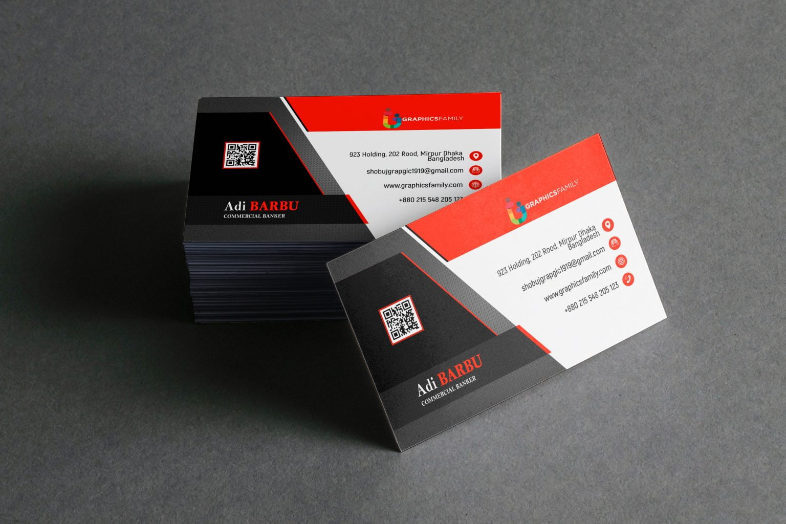 Free Business Card Mockup GraphicsFamily