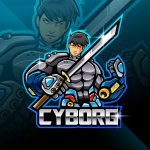Free Cyborg Logo Mascot – GraphicsFamily