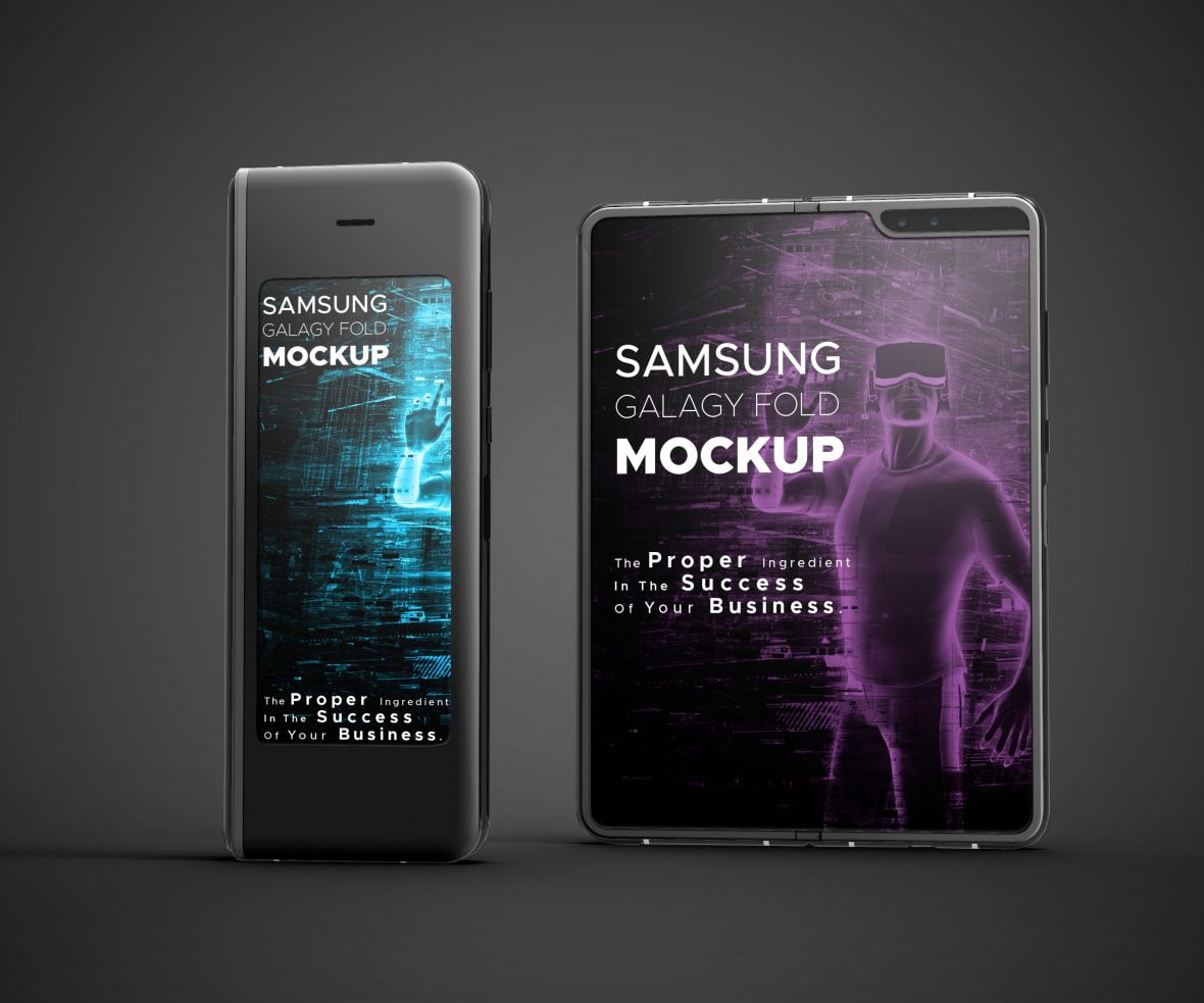 Samsung Galaxy Fold Mockup – GraphicsFamily