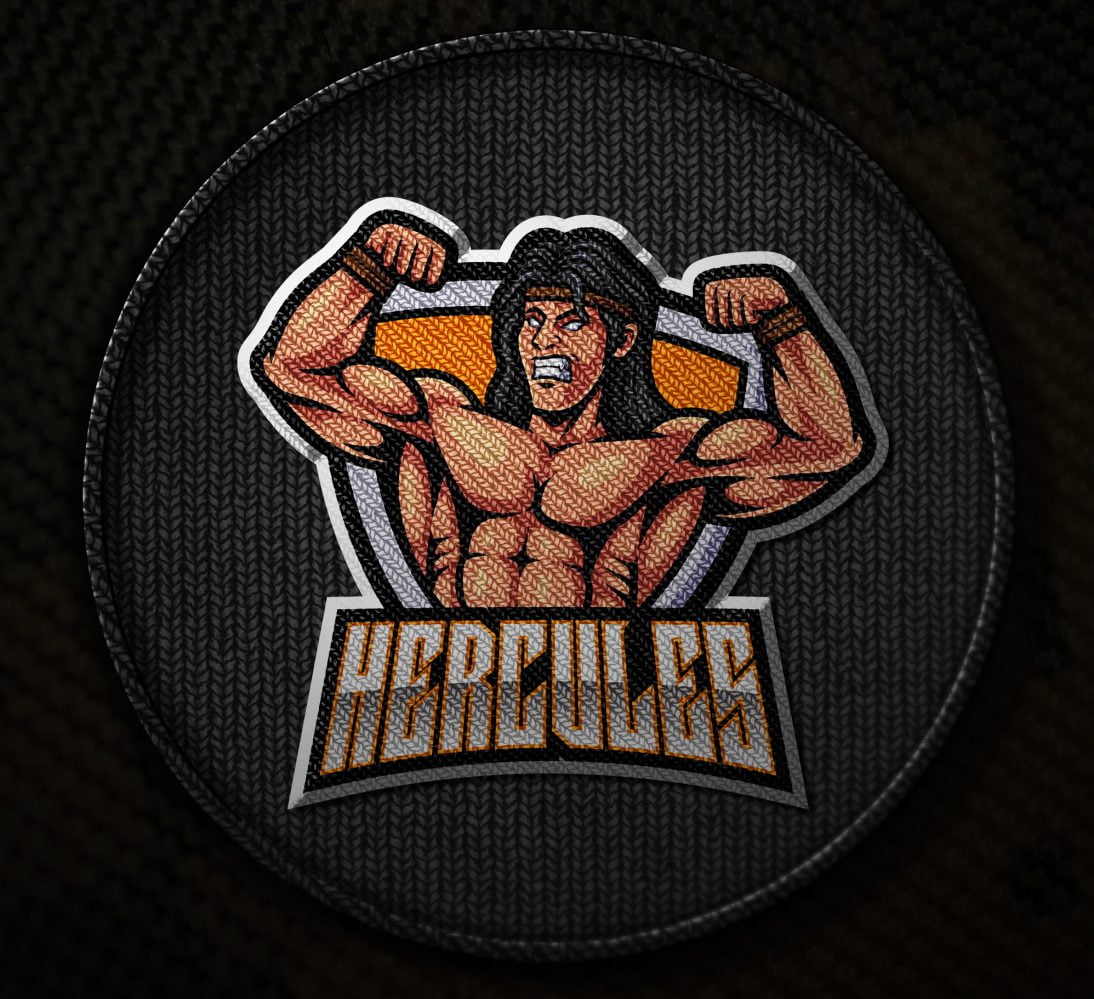 Free Hercules Mascot Logo – GraphicsFamily