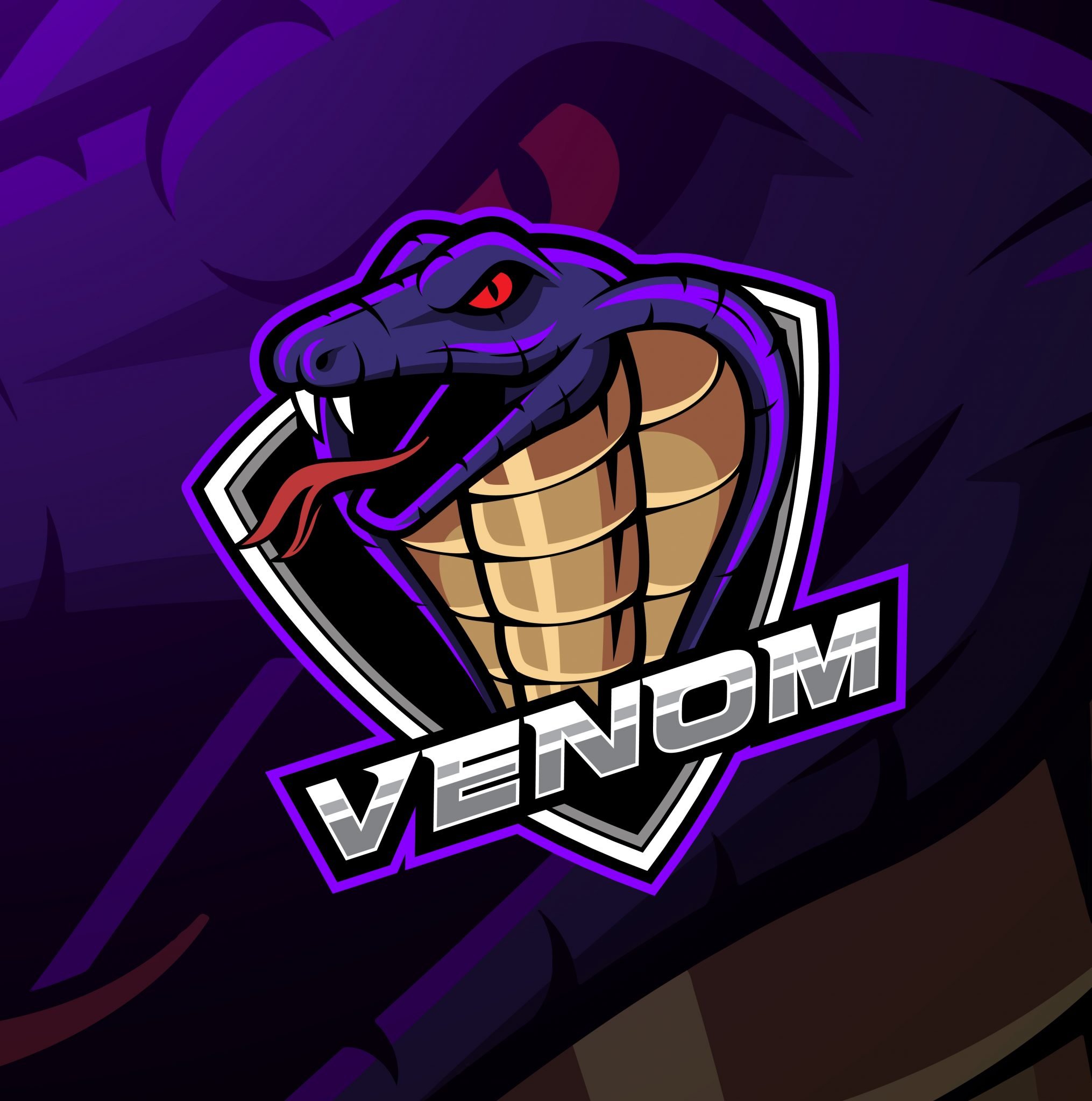Free Venom Mascot Logo – GraphicsFamily