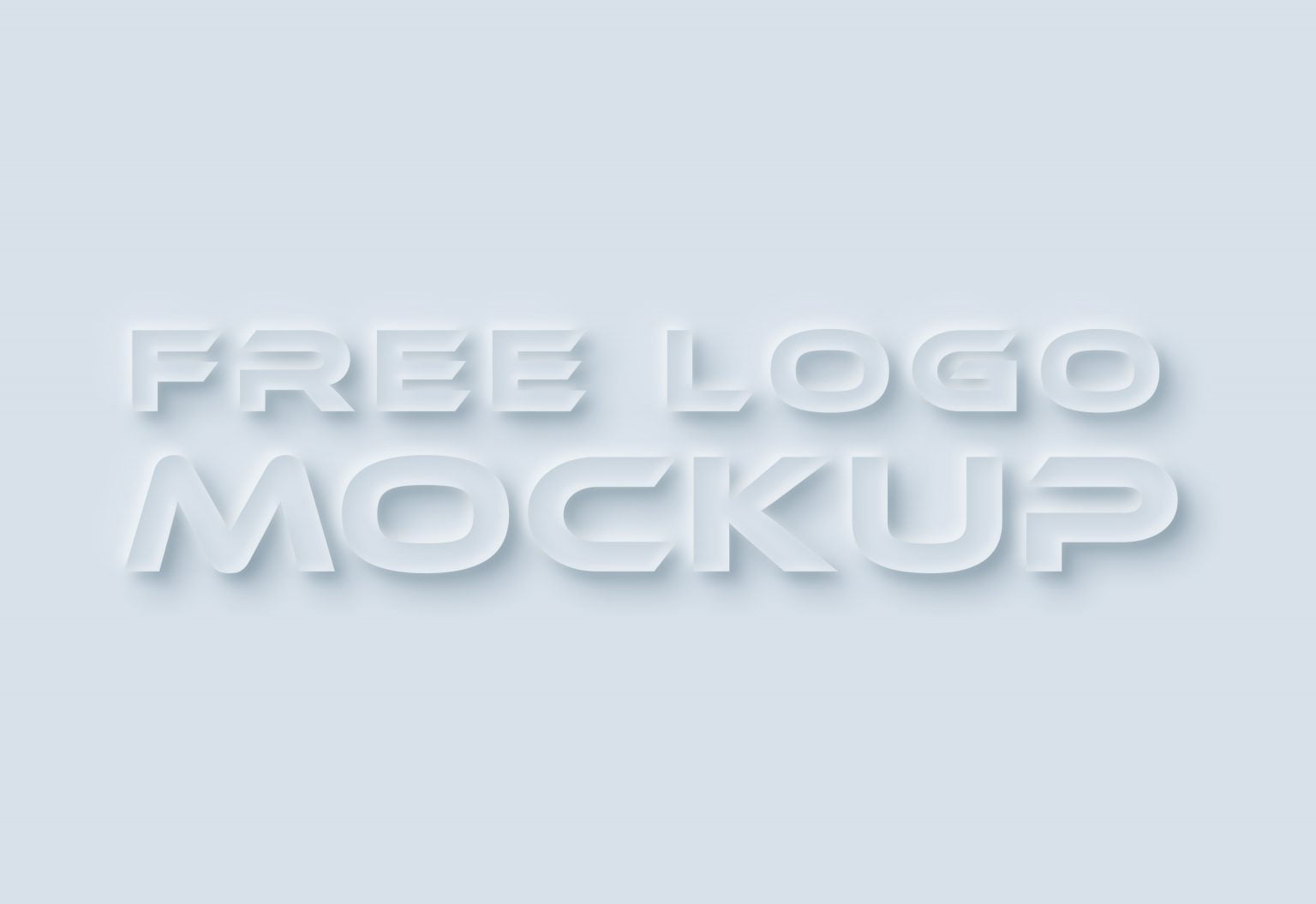 Neumorphism Logo Mockup – GraphicsFamily