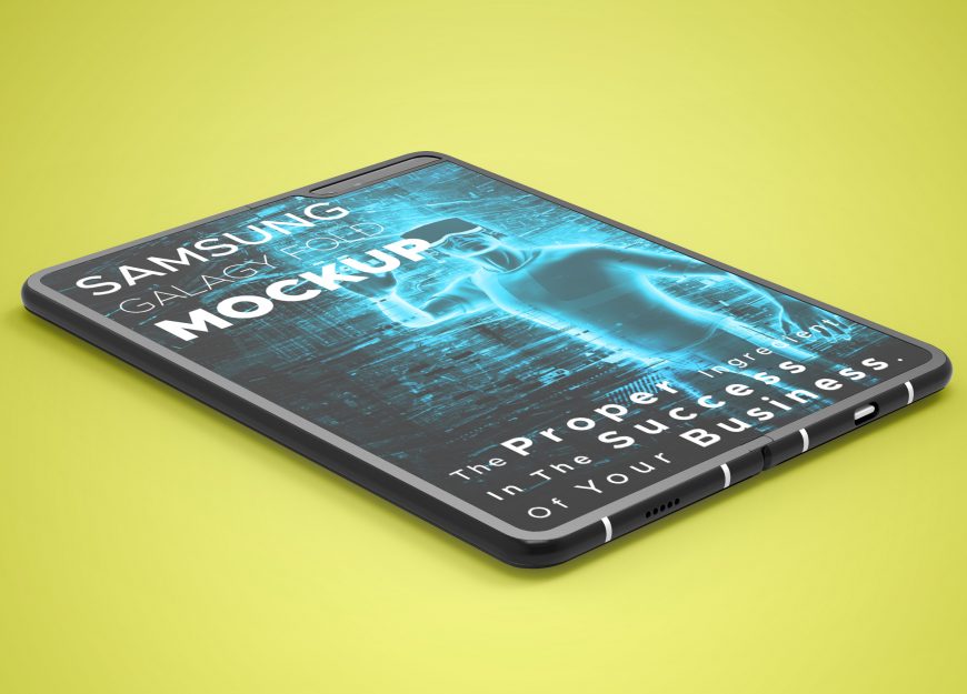 Samsung Galaxy Fold Mockup – GraphicsFamily