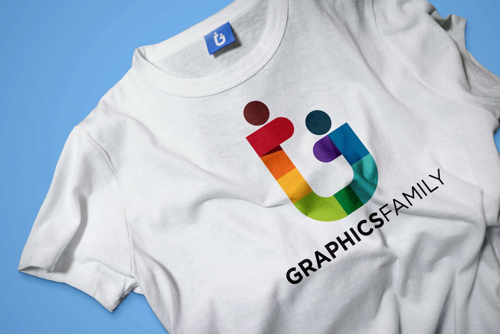 Free T-Shirt & Tag Mockup – GraphicsFamily