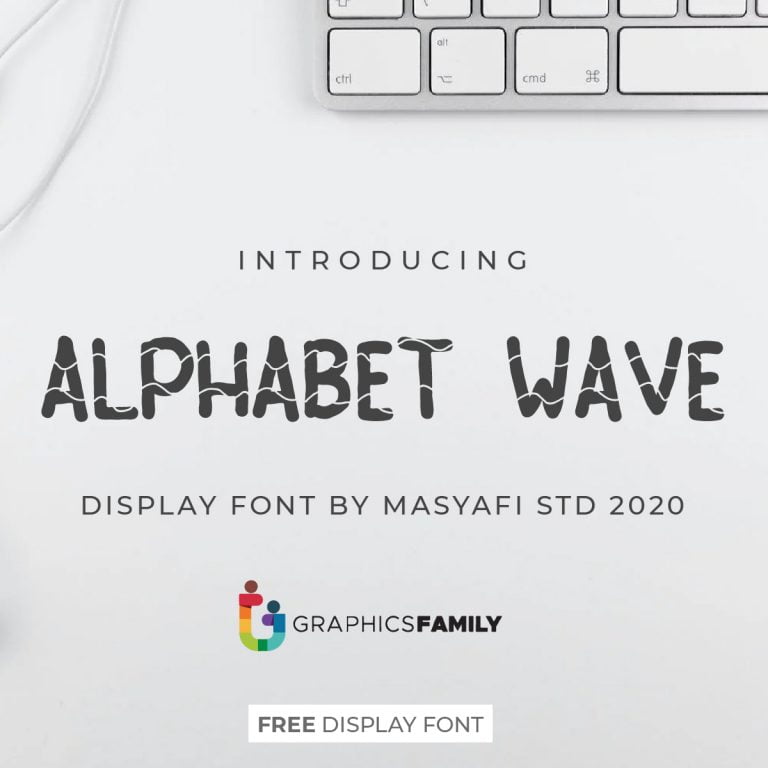 Alphabet Wave Font – GraphicsFamily