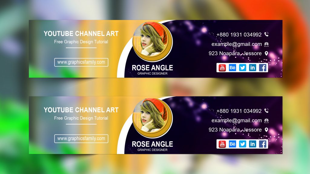 Artist Youtube Channel Art Design FREE PSD – GraphicsFamily