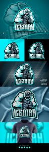 Iceman Mascot Logo – GraphicsFamily