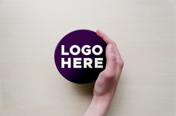 Hand Logo Mockup – GraphicsFamily