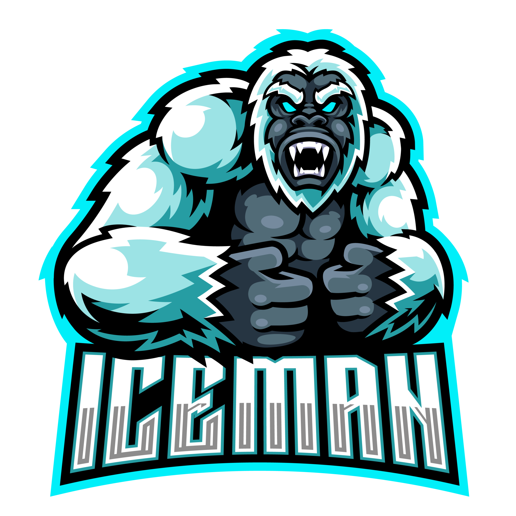 Iceman Mascot Logo – GraphicsFamily