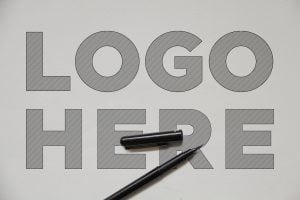 Outline Sketch Logo Mockup – GraphicsFamily