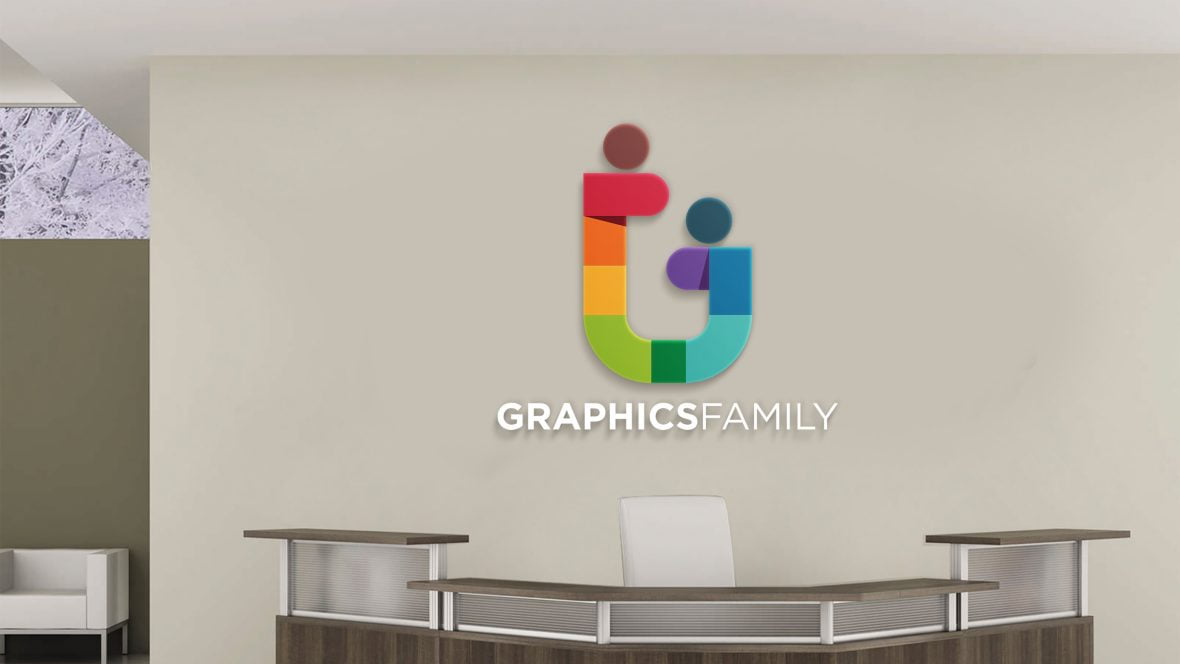 Office Front Desk Logo Mockup – GraphicsFamily