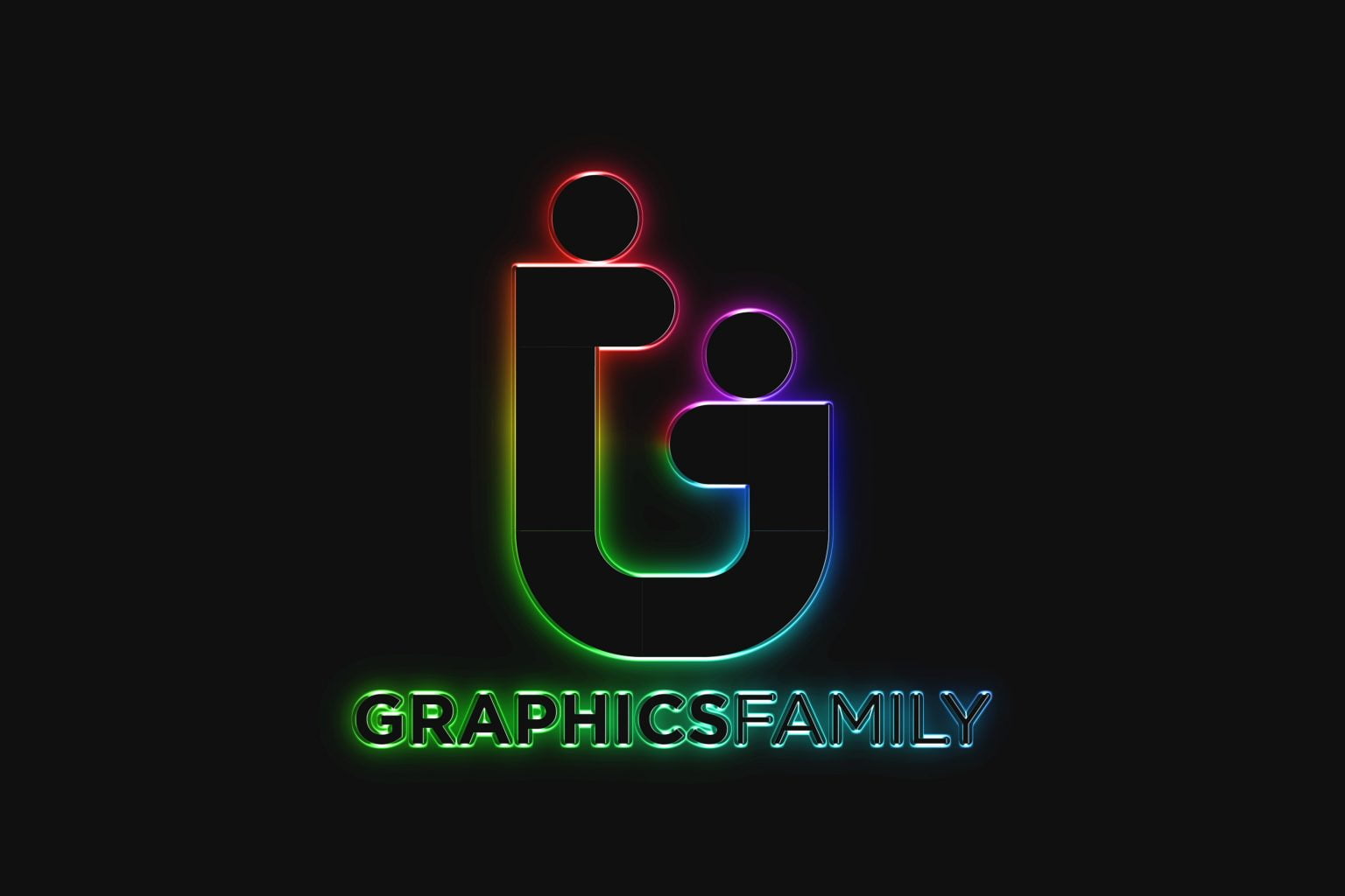 RGB Logo Mockup – GraphicsFamily
