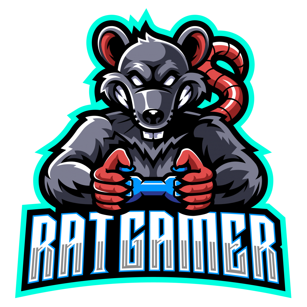 Rat Gamer Esports Mascot Logo – GraphicsFamily