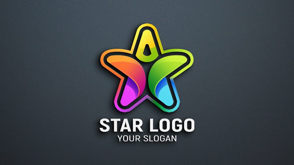 Star Person Logo Design PSD – GraphicsFamily