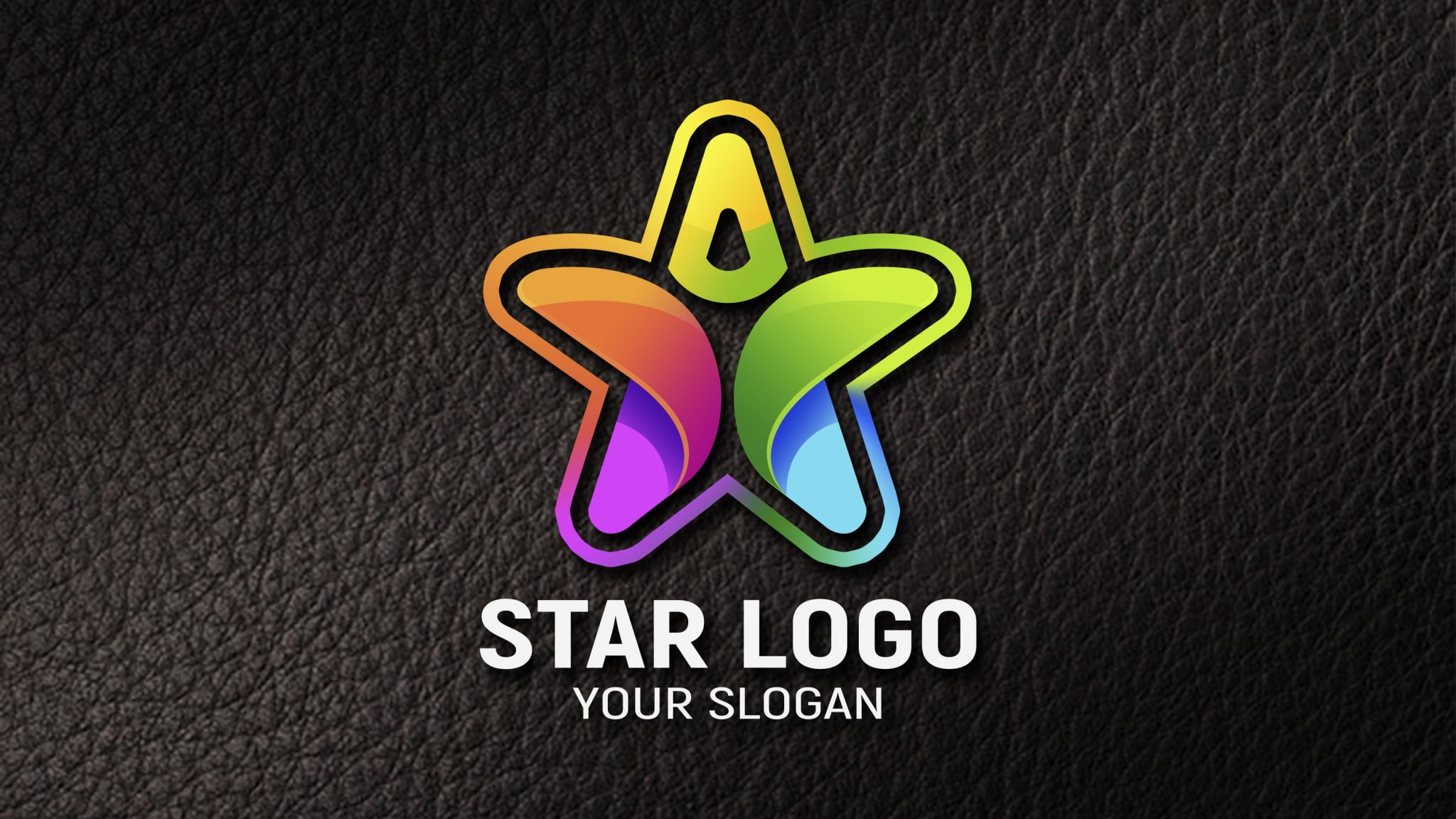 Star Person Logo Design PSD – GraphicsFamily