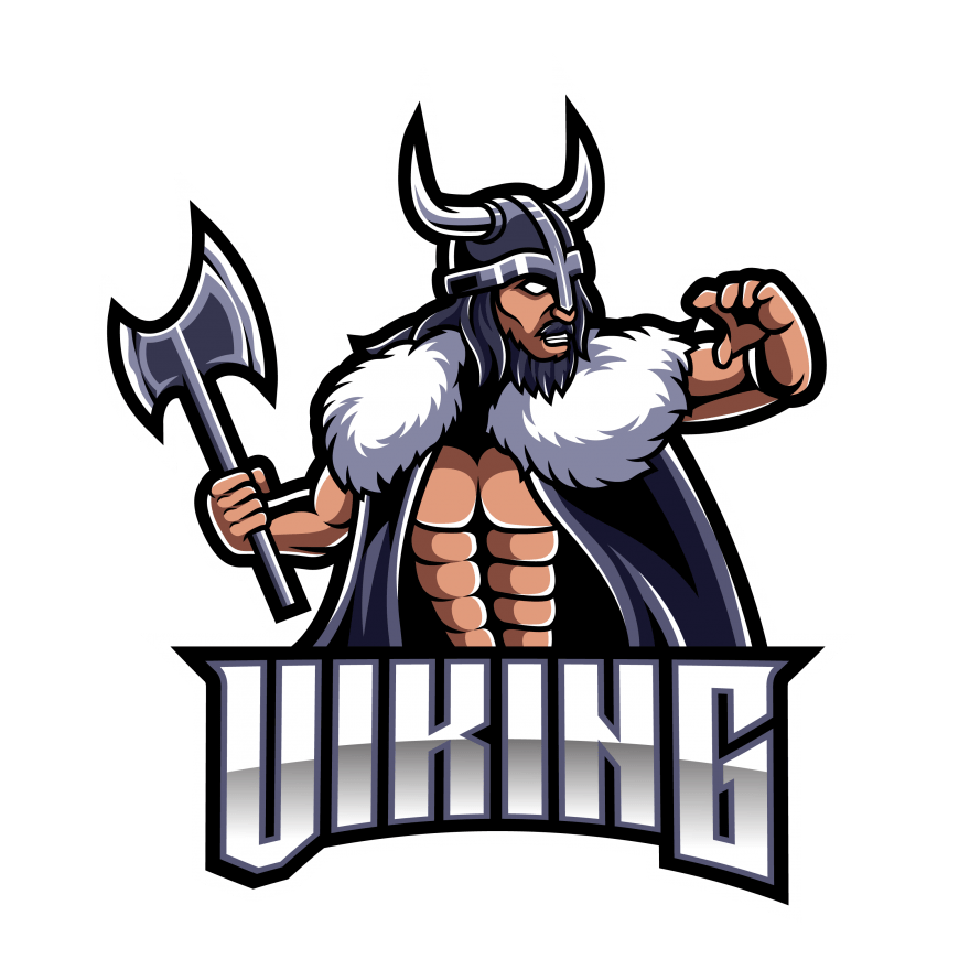 Viking Warrior Mascot Logo – GraphicsFamily