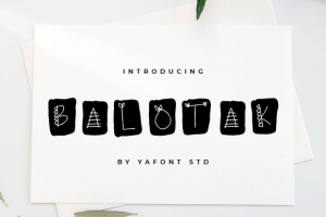 Free Balotak Font – GraphicsFamily
