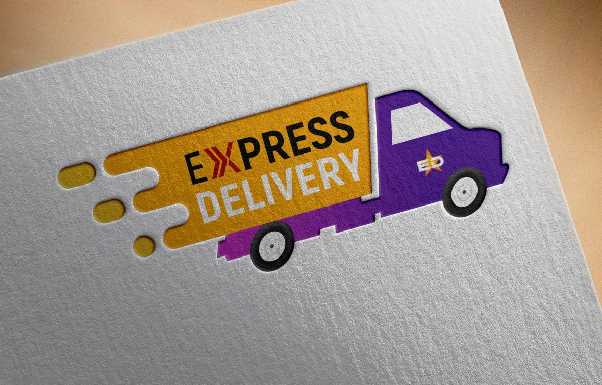 Express Delivery Logo Design PSD – GraphicsFamily