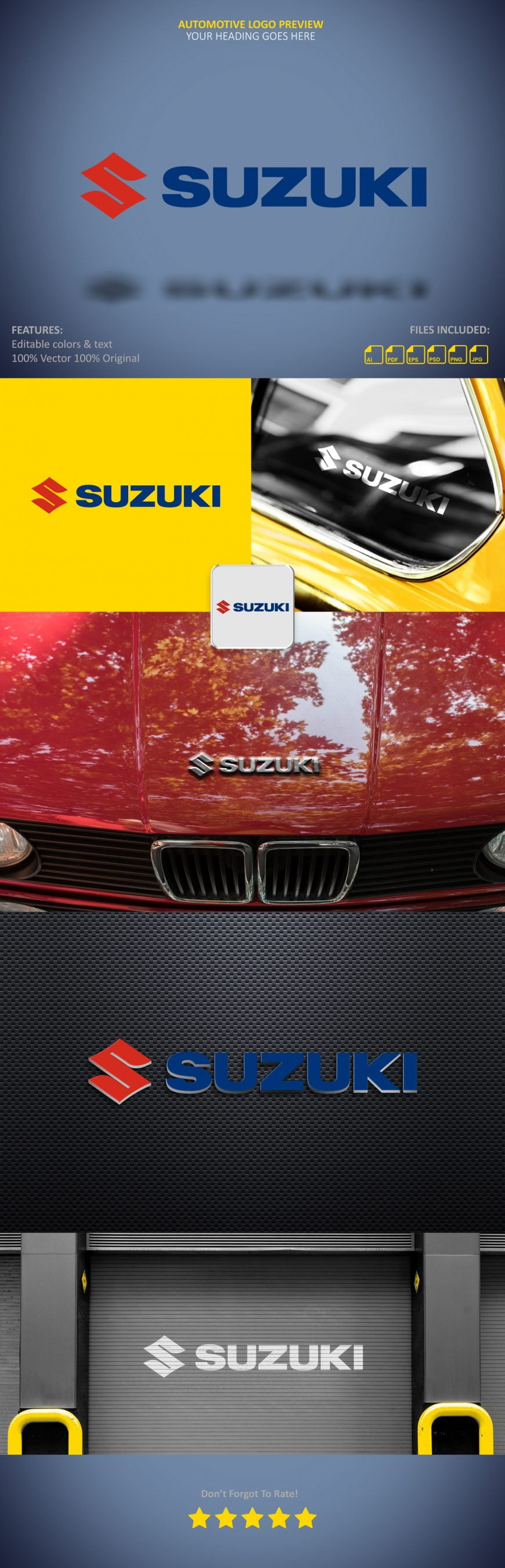 Automotive Logo Presentation Mockup – GraphicsFamily